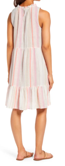 Caroline Multi-stripe Ruffle Dress – Coronet Collection